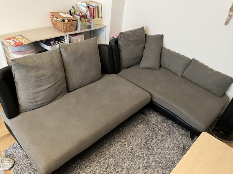 『ニトリ 布張りカウチソファ(ポーション2KD GY)』のレビュー！使ってみた感想は「すっかりくつろぎの場」と感じた